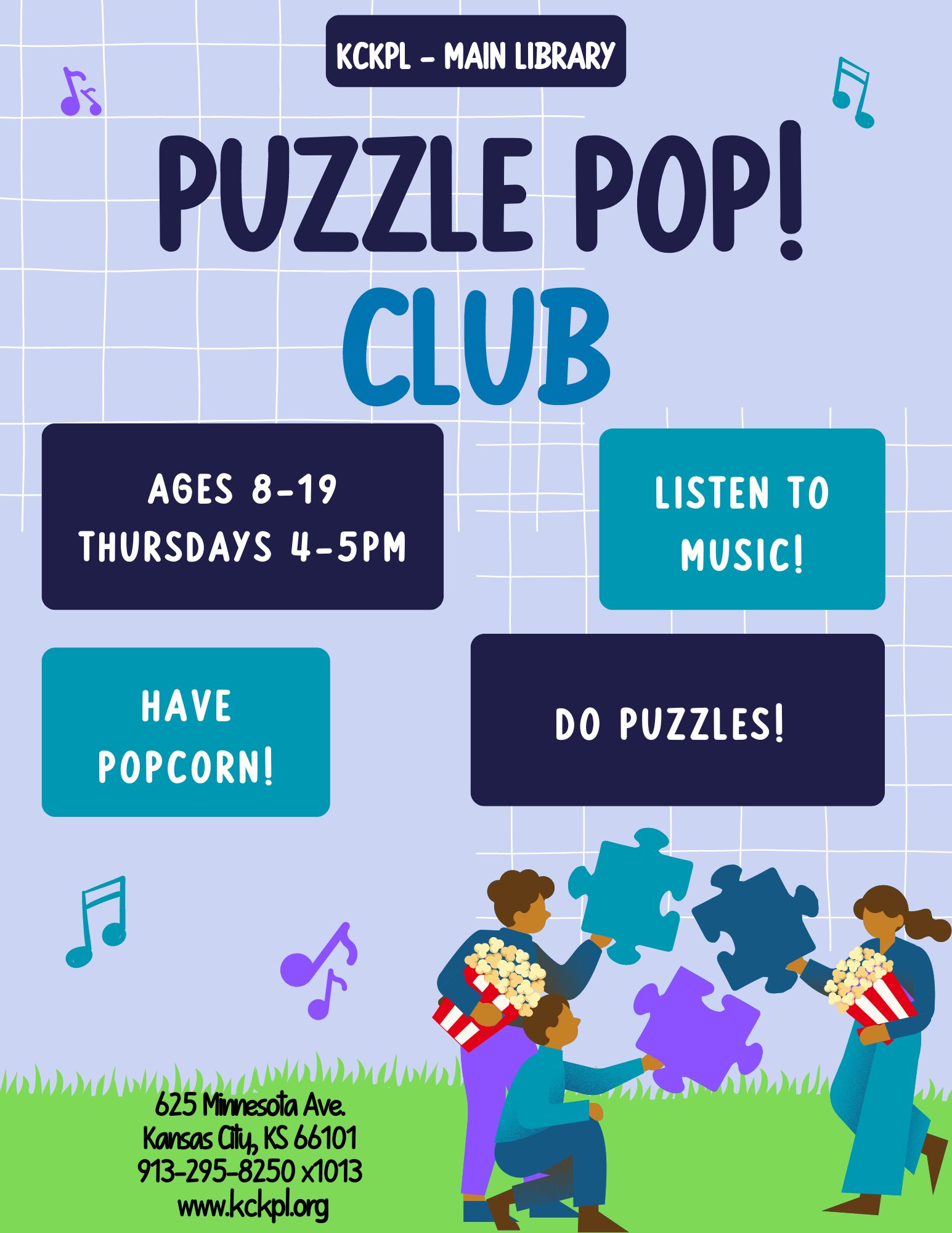 Puzzle POP! Club | Kansas City, Kansas Public Library