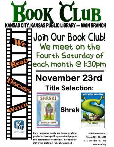 Book to Movie Club | Kansas City, Kansas Public Library