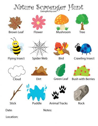 Nature Scavenger Hunt | Kansas City, Kansas Public Library